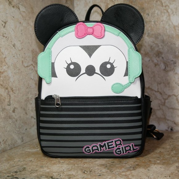 Loungefly | Bags | Loungefly Mini Backpack Disney Minnie Mouse Gamer ...